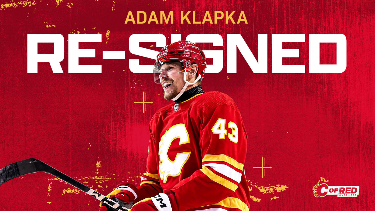 Flames Re-Sign Adam Klapka | Calgary Flames