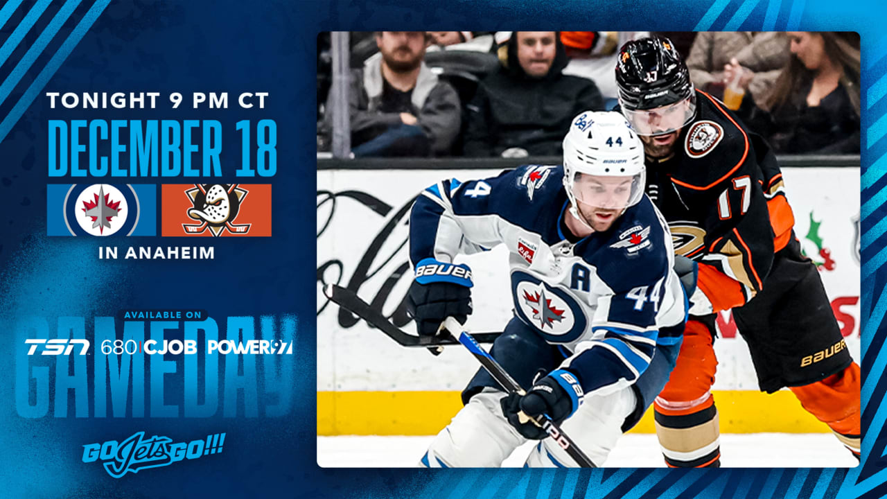 GAMEDAY: Jets at Ducks | Winnipeg Jets