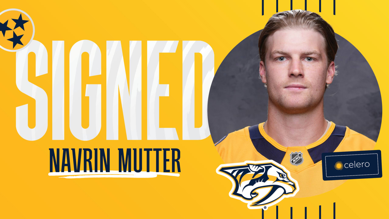Predators Sign Navrin Mutter to One-Year, Two-Way Contract | Nashville ...