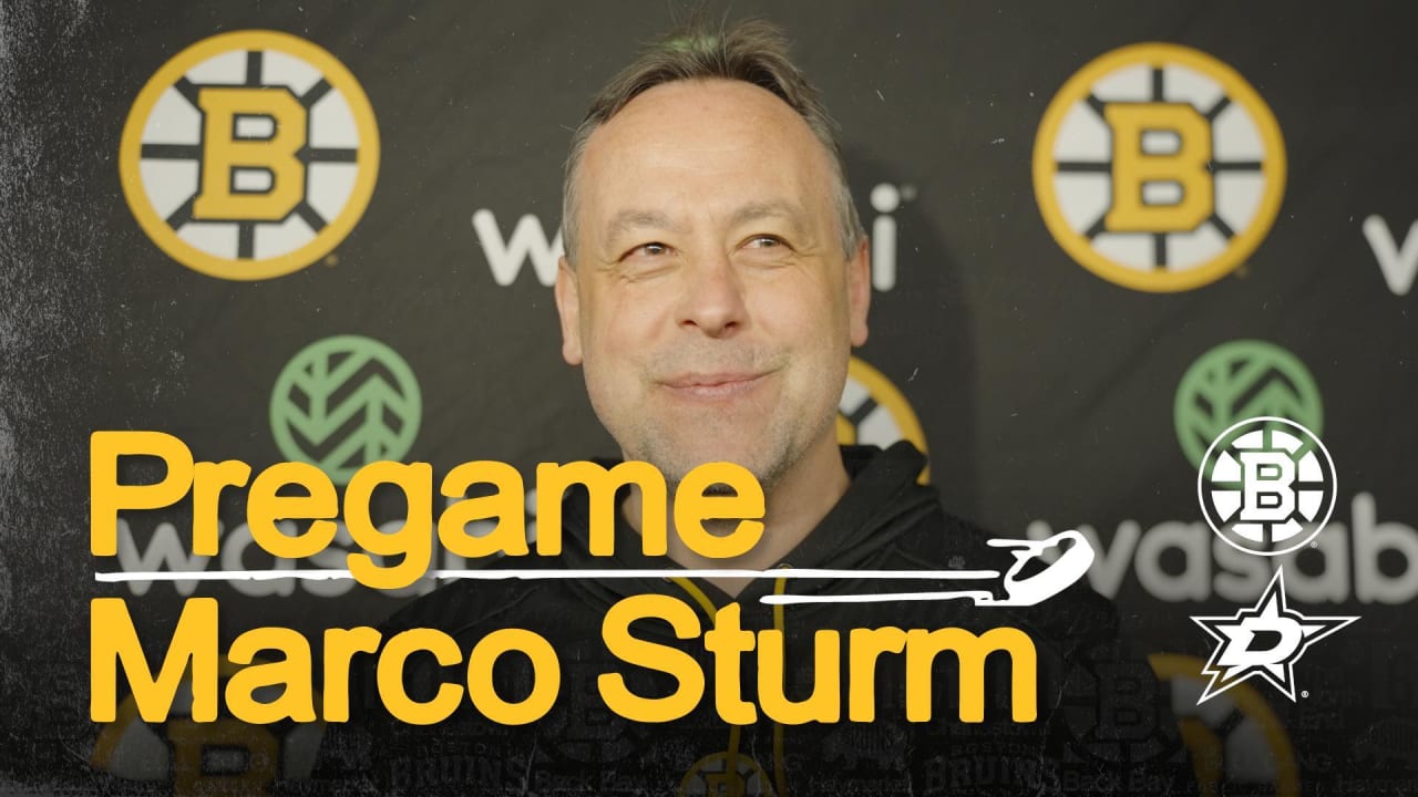 Press Room: Marco Sturm | Boston Bruins