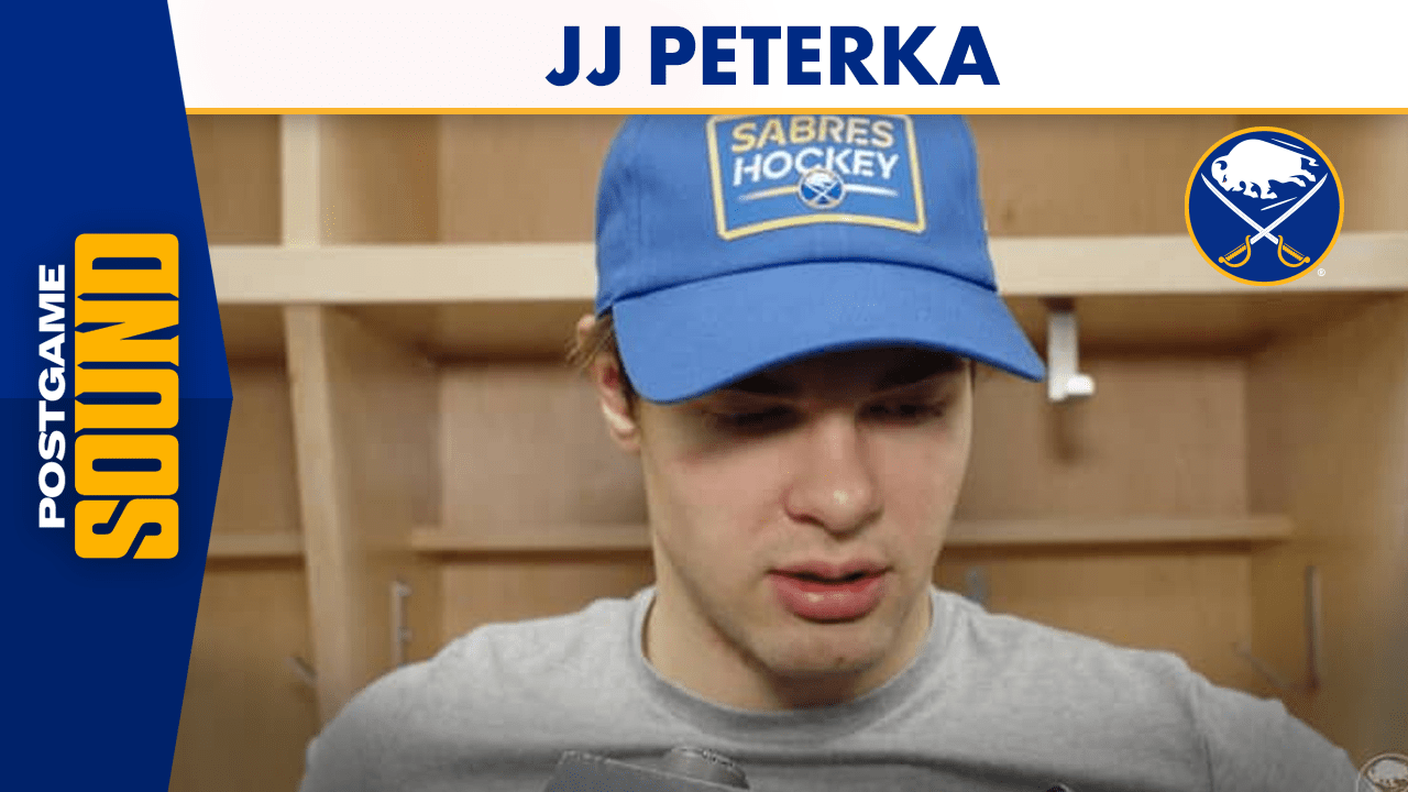 Peterka Postgame at WPG | Buffalo Sabres