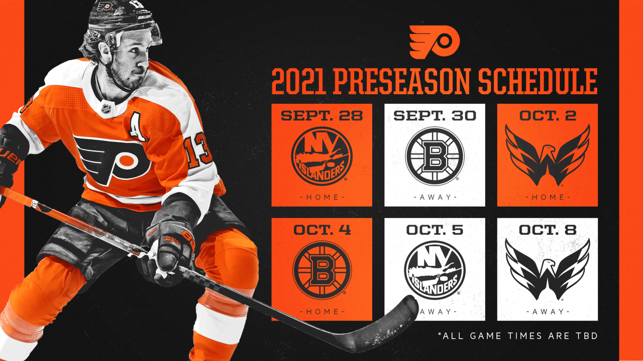 Flyers announce 2021 preseason schedule | Philadelphia Flyers