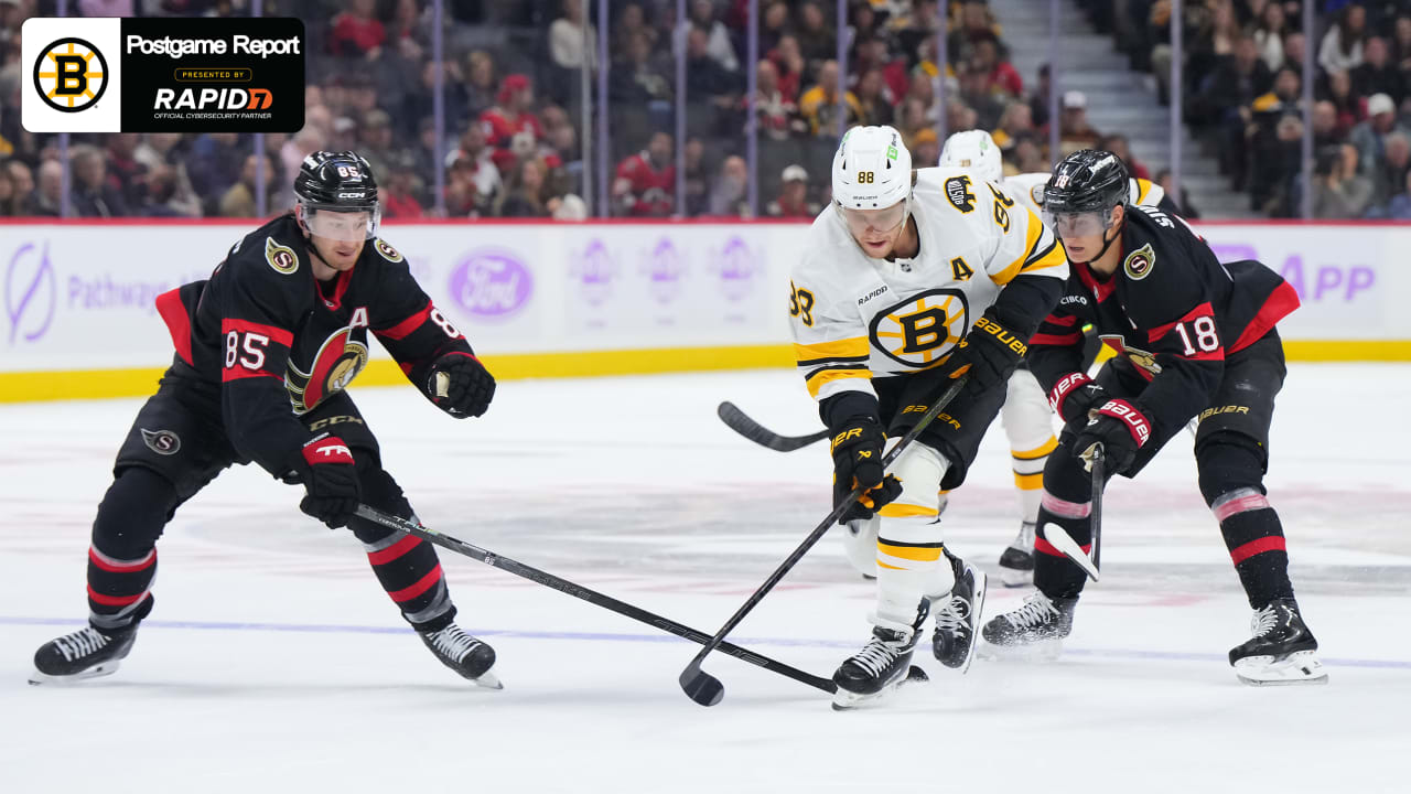 Bruins' Winning Streak Ends at 7 with Loss to Senators | Boston Bruins