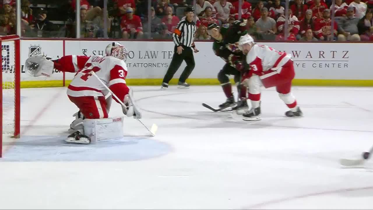 Alex Lyon with a Spectacular Goalie Save from Arizona Coyotes vs ...