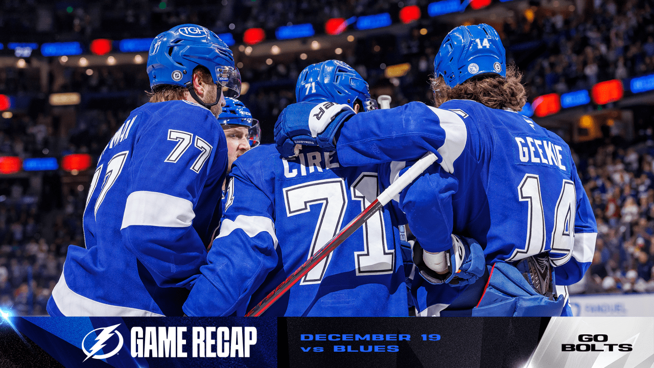 Recap: Lightning 3, Blues 1 | Tampa Bay Lightning