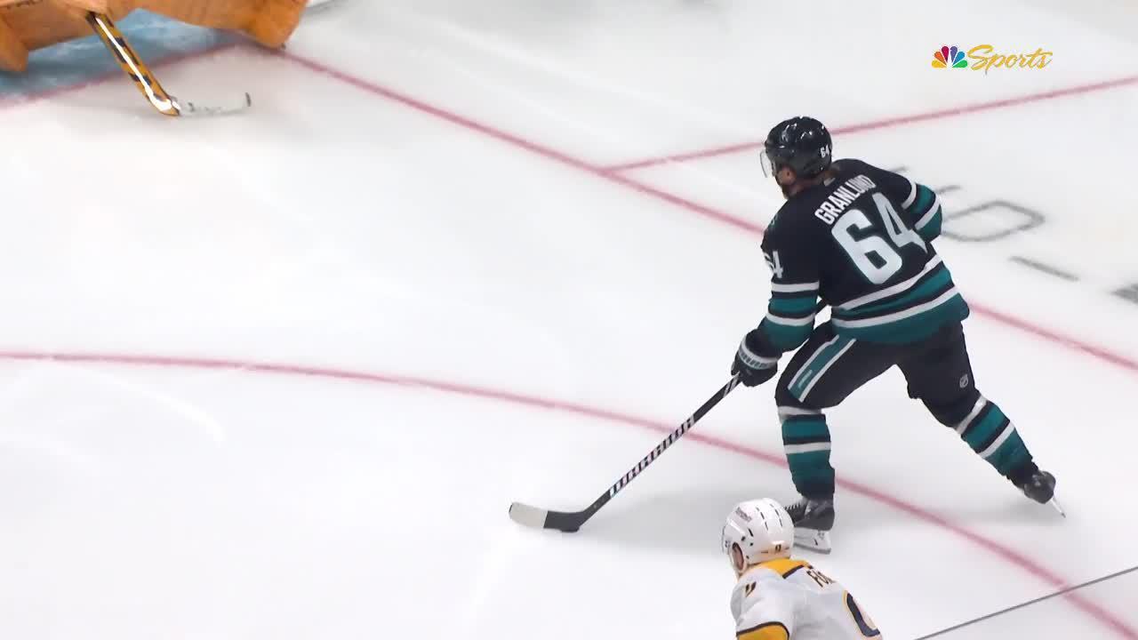 NSH@SJS: Granlund scores goal against Juuse Saros | San Jose Sharks
