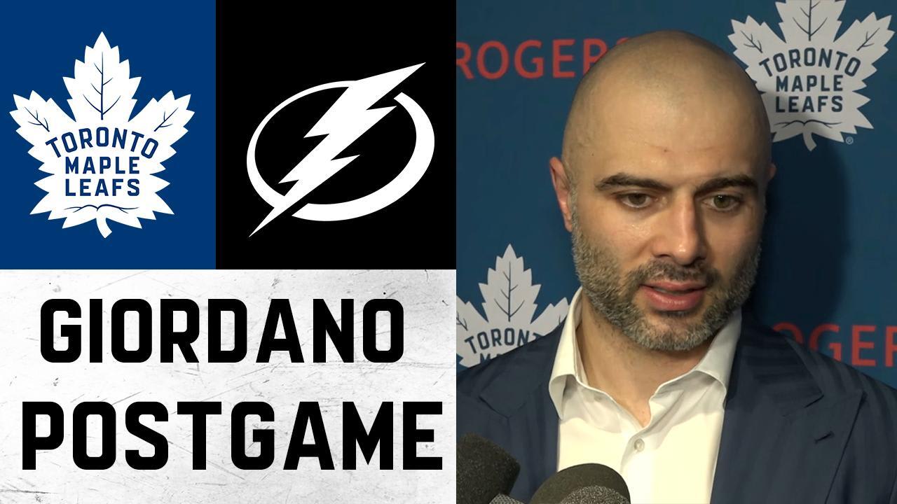 Mark Giordano | Post Game | Toronto Maple Leafs