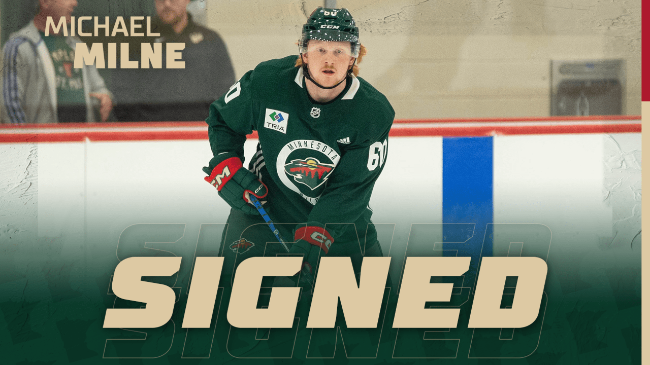 Minnesota Wild Signs Forward Michael Milne | Minnesota Wild