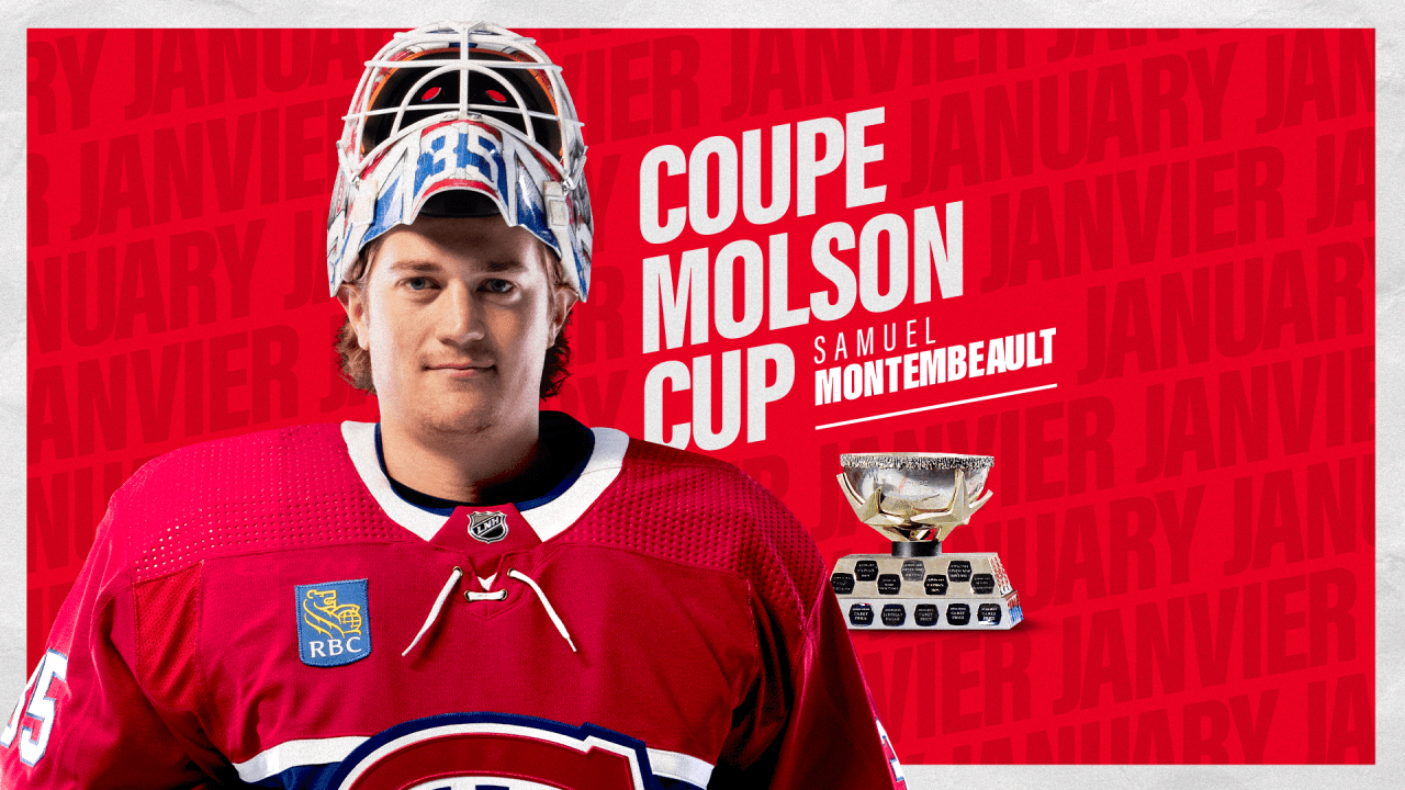 Samuel Montembeault earns Molson Cup honor for January | Montréal Canadiens
