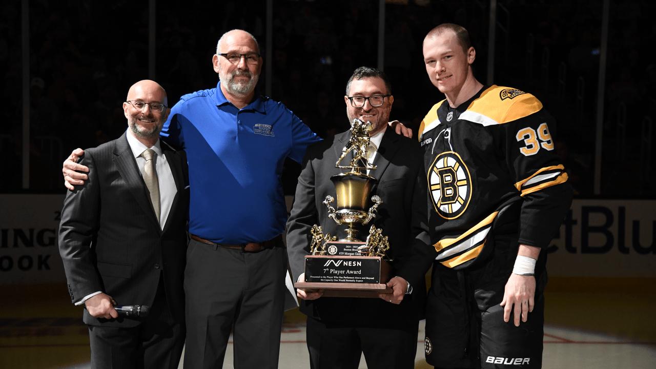 Morgan Geekie Receives NESN's 2025 7th Player Award | Boston Bruins