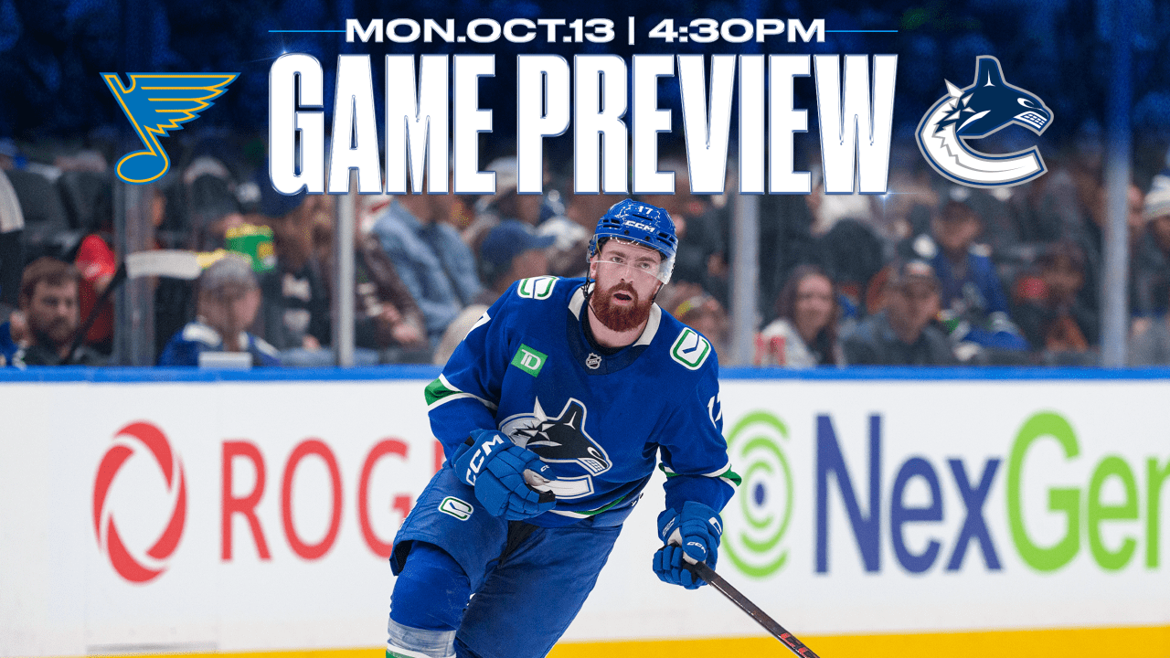 Canucks Get Back on Rogers Arena Ice for Thanksgiving Monday Game ...