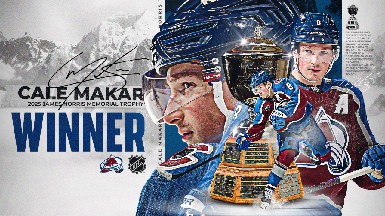 Makar Wins 2024-25 James Norris Memorial Trophy | Colorado Avalanche