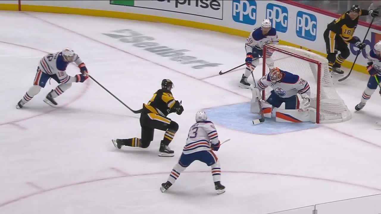 EDM@PIT: Hayes scores goal against Stuart Skinner | Pittsburgh Penguins