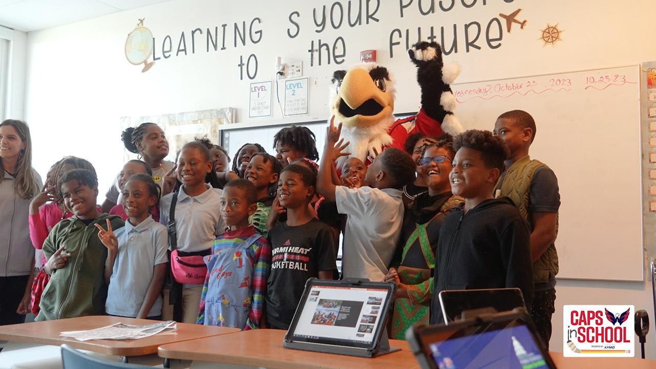 Caps In School | Ms. Benjamin's Surprise | Washington Capitals