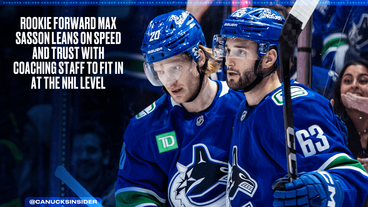 Rookie Forward Max Sasson Leans on Speed and Trust with Coaching Staff ...