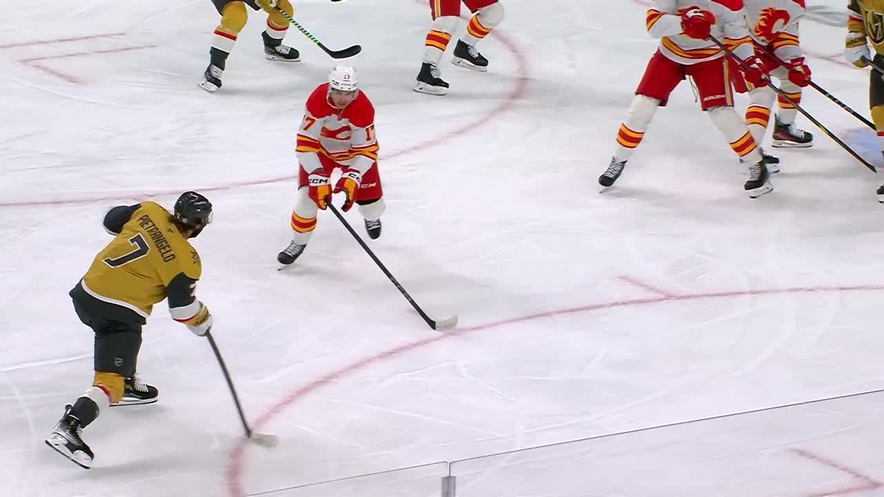 CGY@VGK: Pietrangelo scores goal against Dan Vladar | Vegas Golden Knights