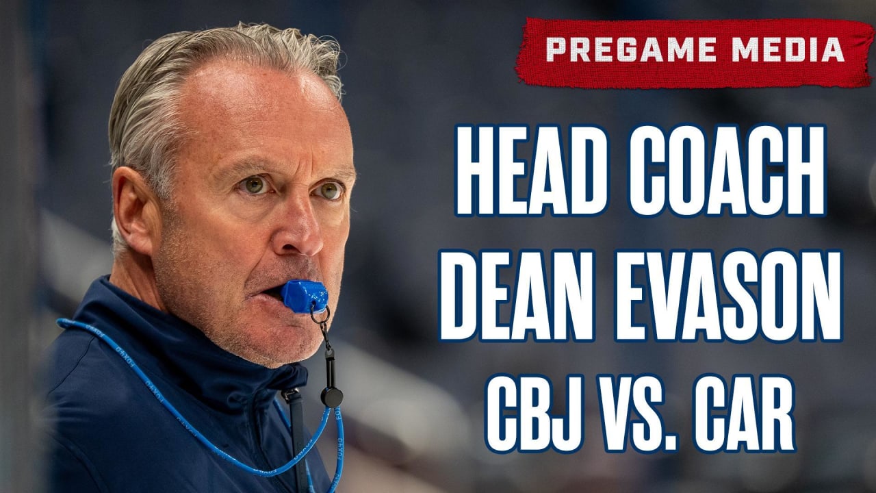 Head Coach Dean Evason, CBJ vs. CAR| Pregame Media | Columbus Blue Jackets