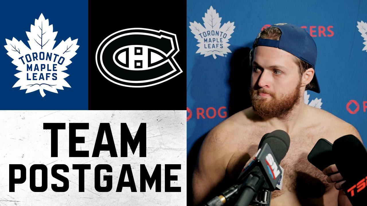 Maple Leafs Full Media Availability | Post Game at Montreal Canadiens ...