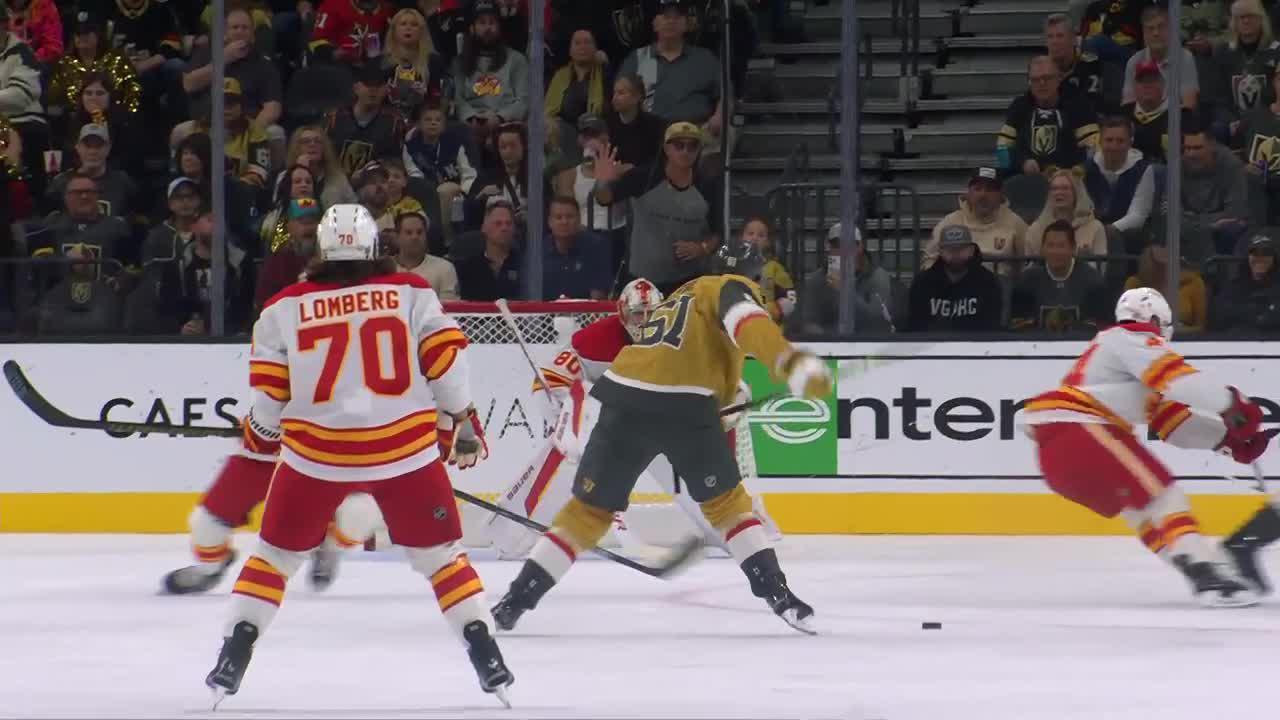 CGY@VGK: Stone scores goal against Dan Vladar | Vegas Golden Knights