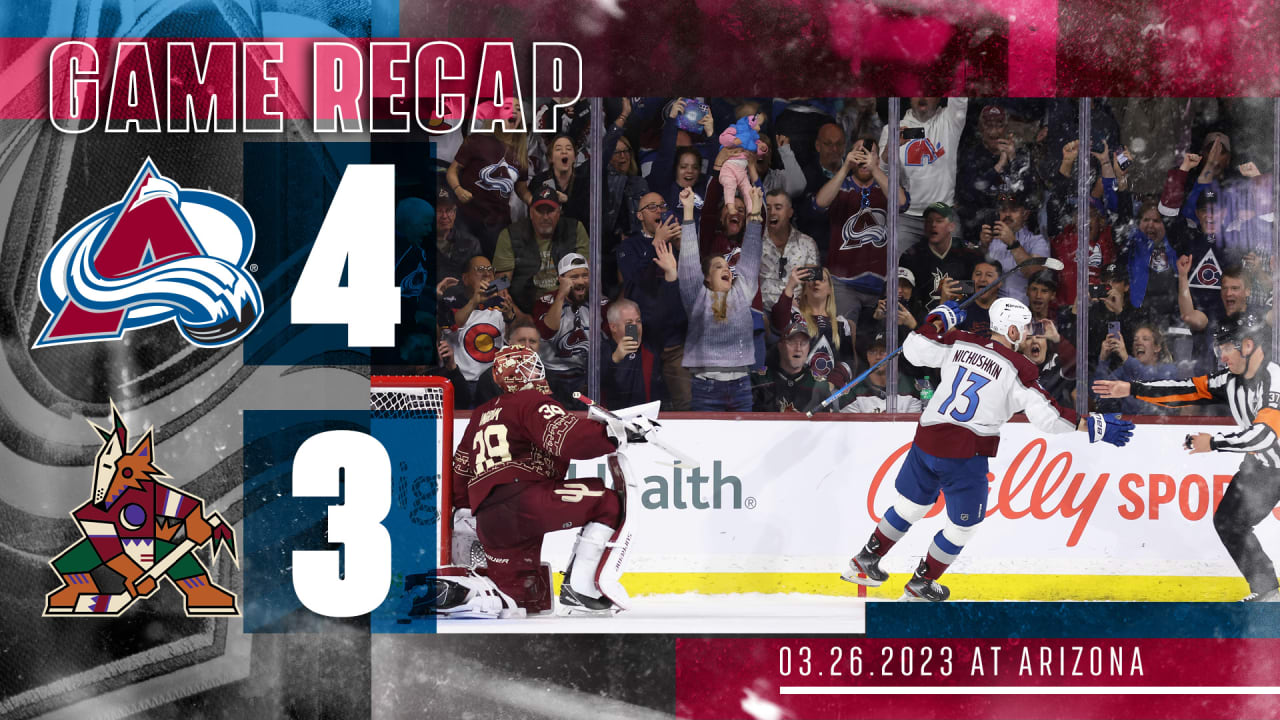 Nichushkin Scores Shootout Winner as Avalanche Edge Coyotes 4-3 ...