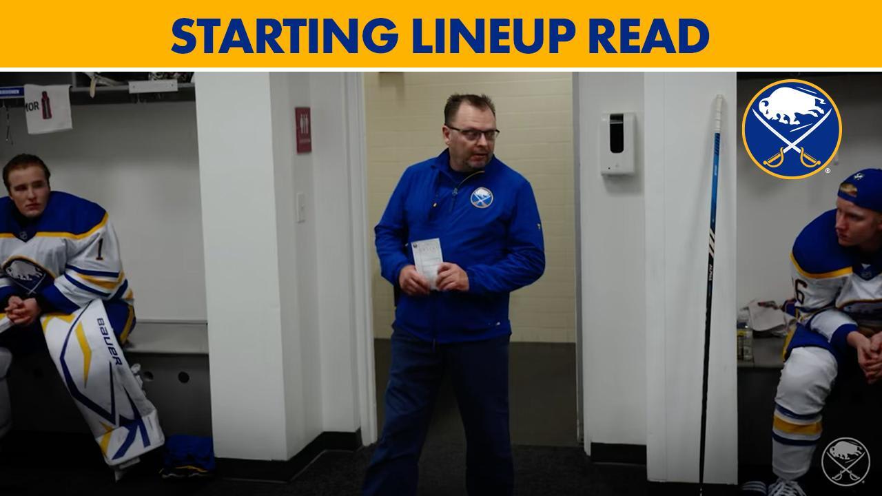 Starting Lineup Read | Buffalo Sabres