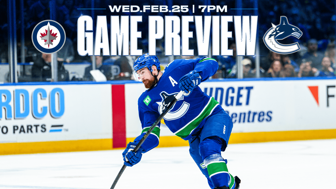 Canucks Return to Action with Jets in Town for All-Canadian Matchup on ...