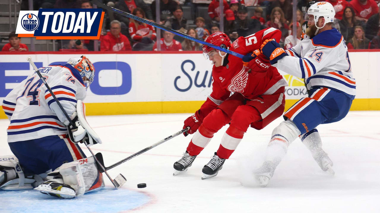 OILERS TODAY | Post-Game at DET | Edmonton Oilers