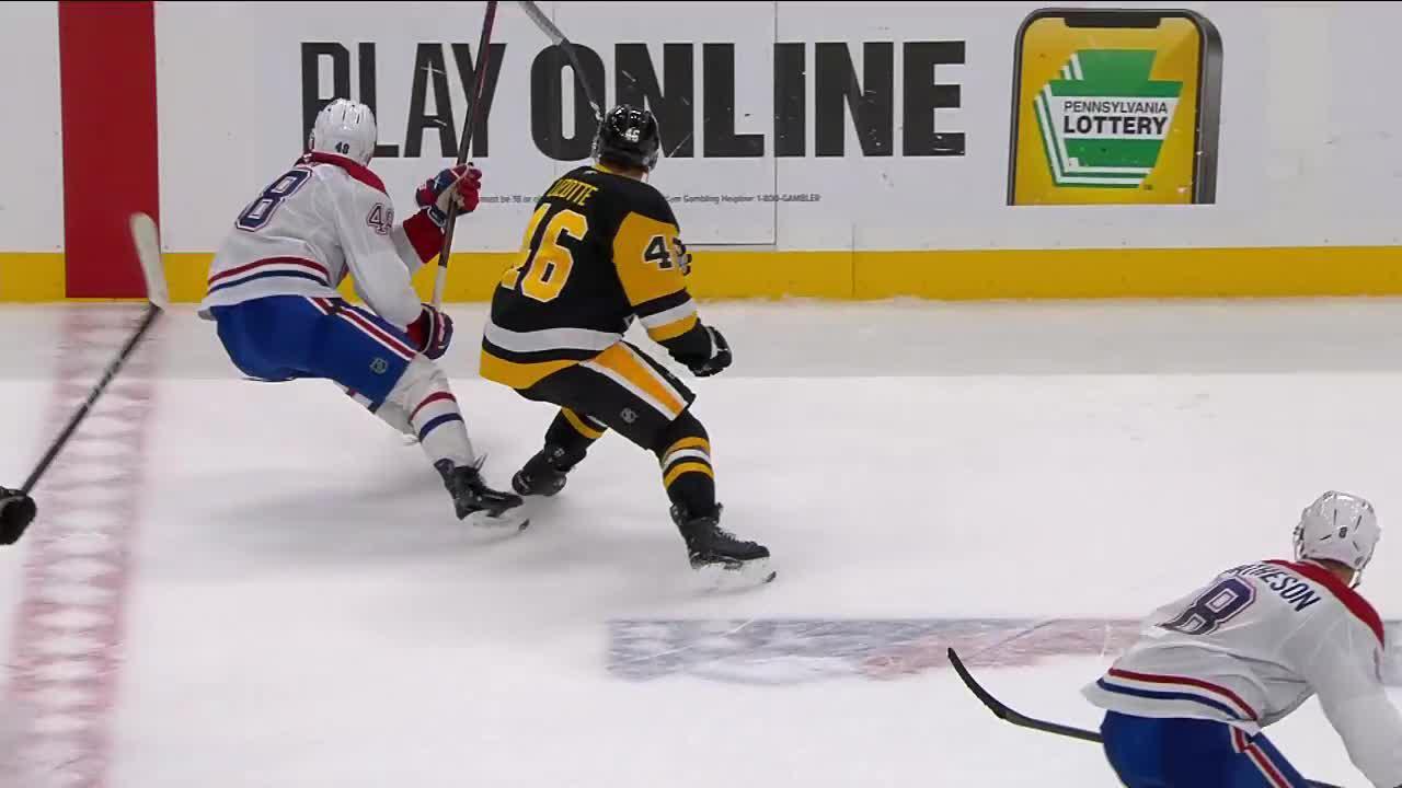 Blake Lizotte with a Goal vs. Montréal Canadiens | Pittsburgh Penguins