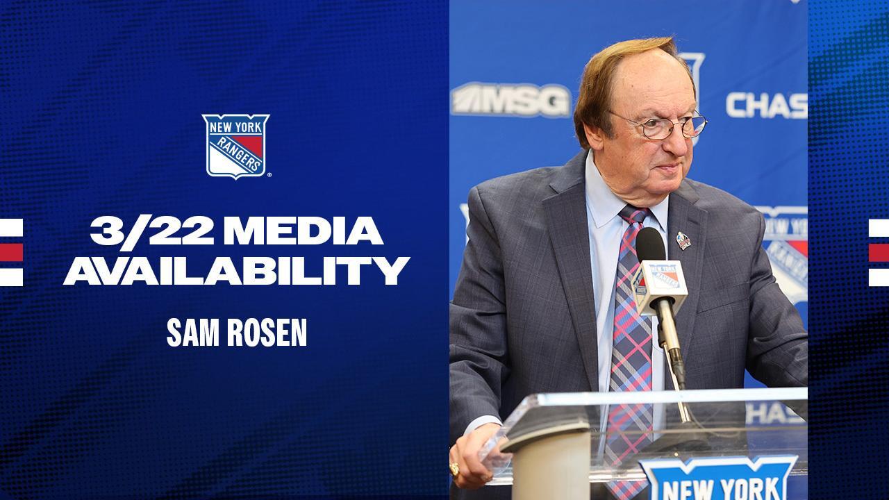 Press Conference: Sam Rosen | New York Rangers