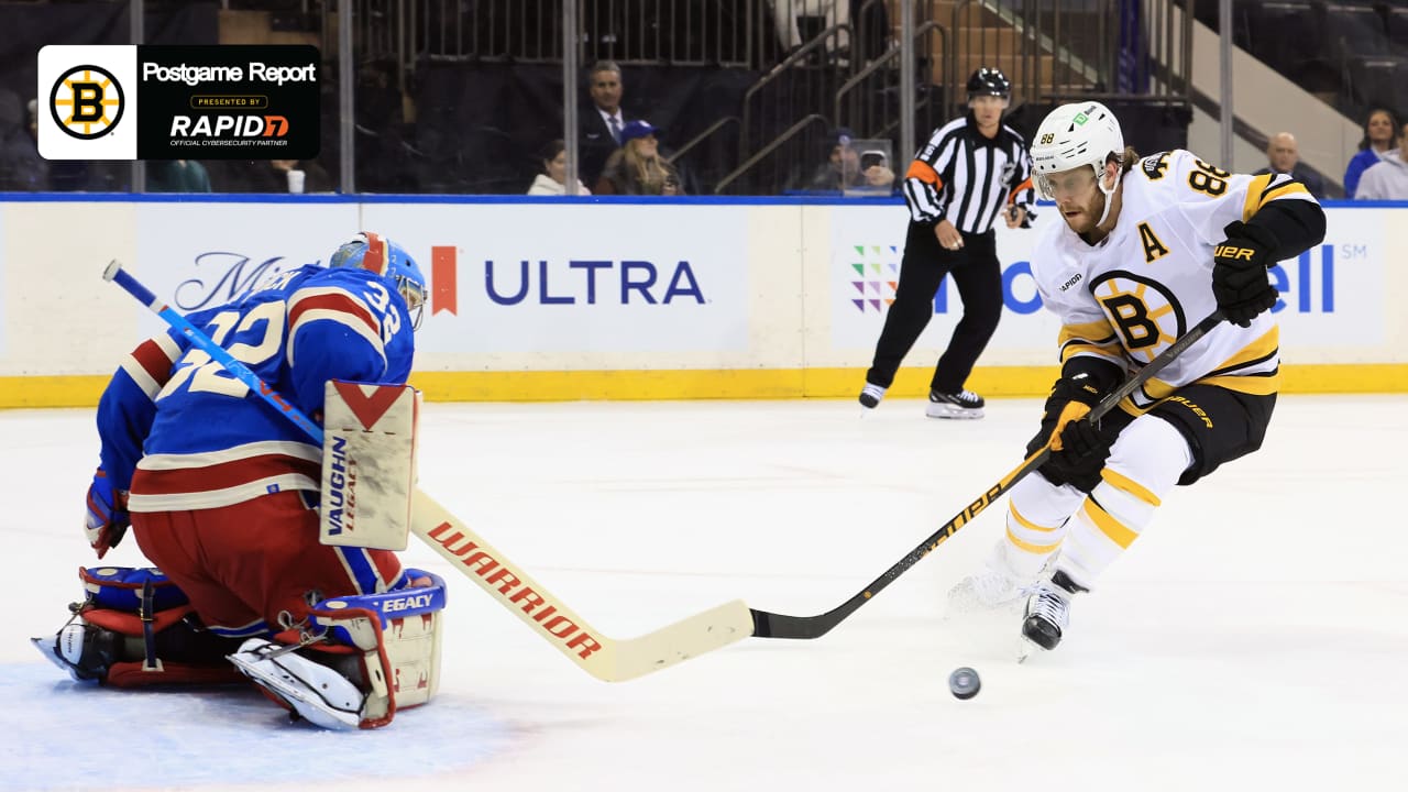 Pastrnak Notches 900th Point But Bruins Fall to Rangers in OT | Boston ...