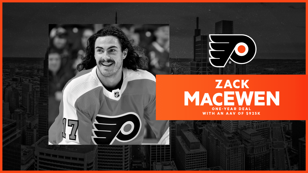 Flyers sign forward Zack MacEwen to one year contract | Philadelphia Flyers
