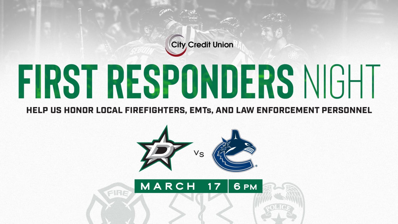 Stars to host 'First Responders Night' presented by City Credit Union ...