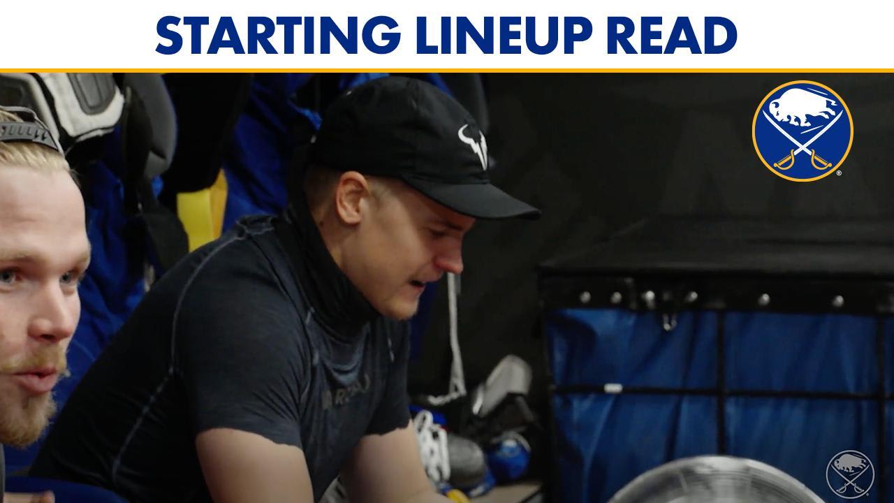 Starting Lineup Read | Buffalo Sabres