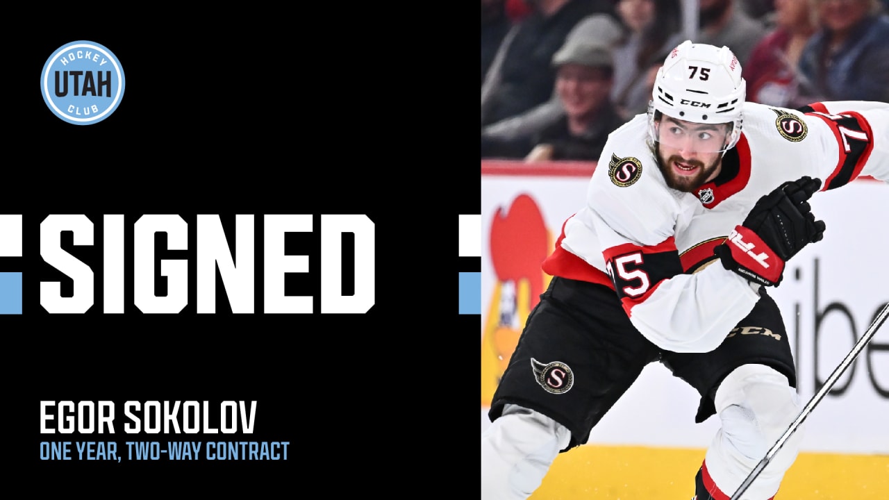 Utah Hockey Club Signs Forward Egor Sokolov to One-Year Contract | Utah Mammoth
