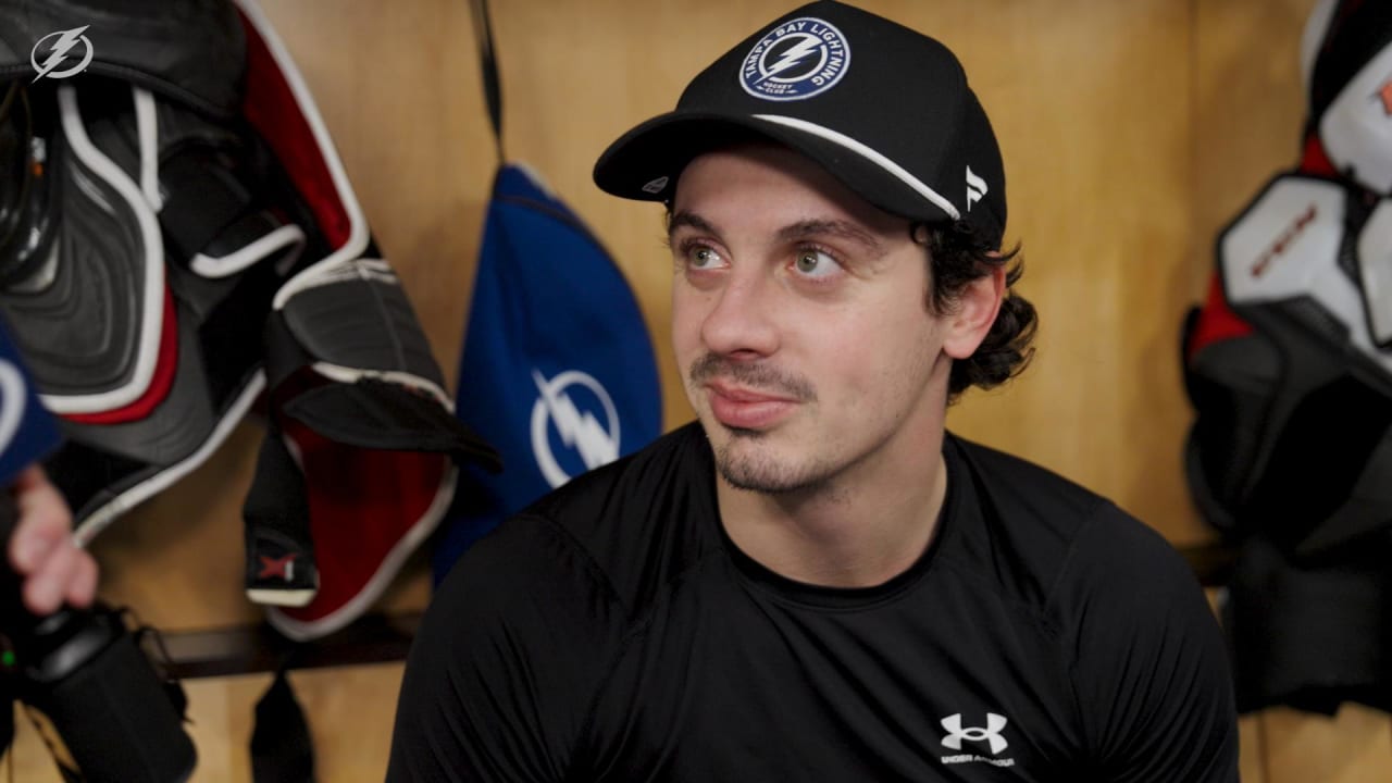 Gage Goncalves | Pregame vs New York Islanders | Tampa Bay Lightning
