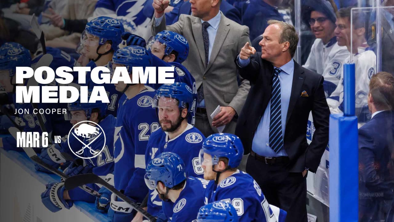 Jon Cooper | Postgame vs Buffalo Sabres | Tampa Bay Lightning