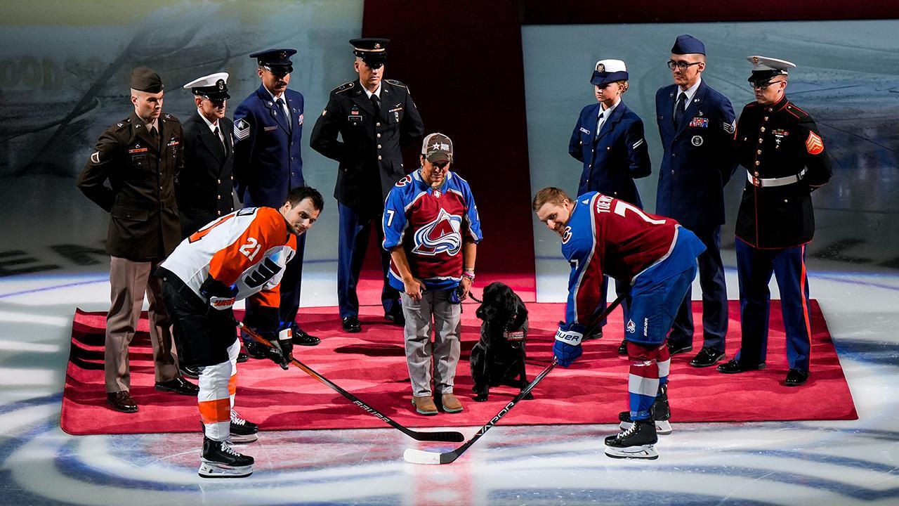 Veteran and Service Dog Drop Puck | Colorado Avalanche