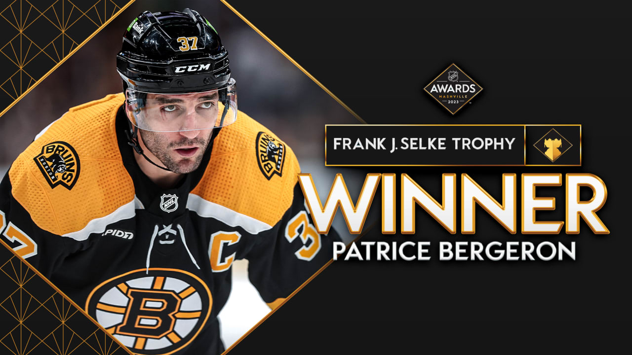 Bergeron of Bruins wins Selke Trophy as best defensive forward | NHL.com