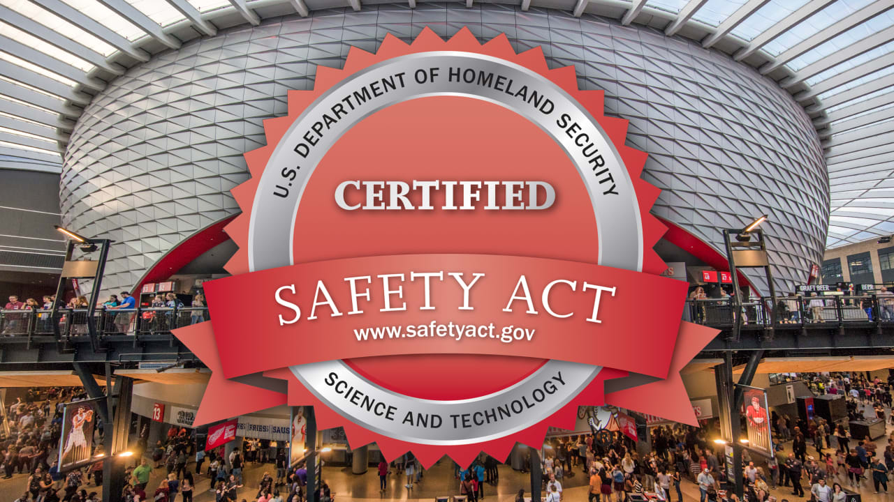 Little Caesars Arena receives Homeland Security Safety Act ...