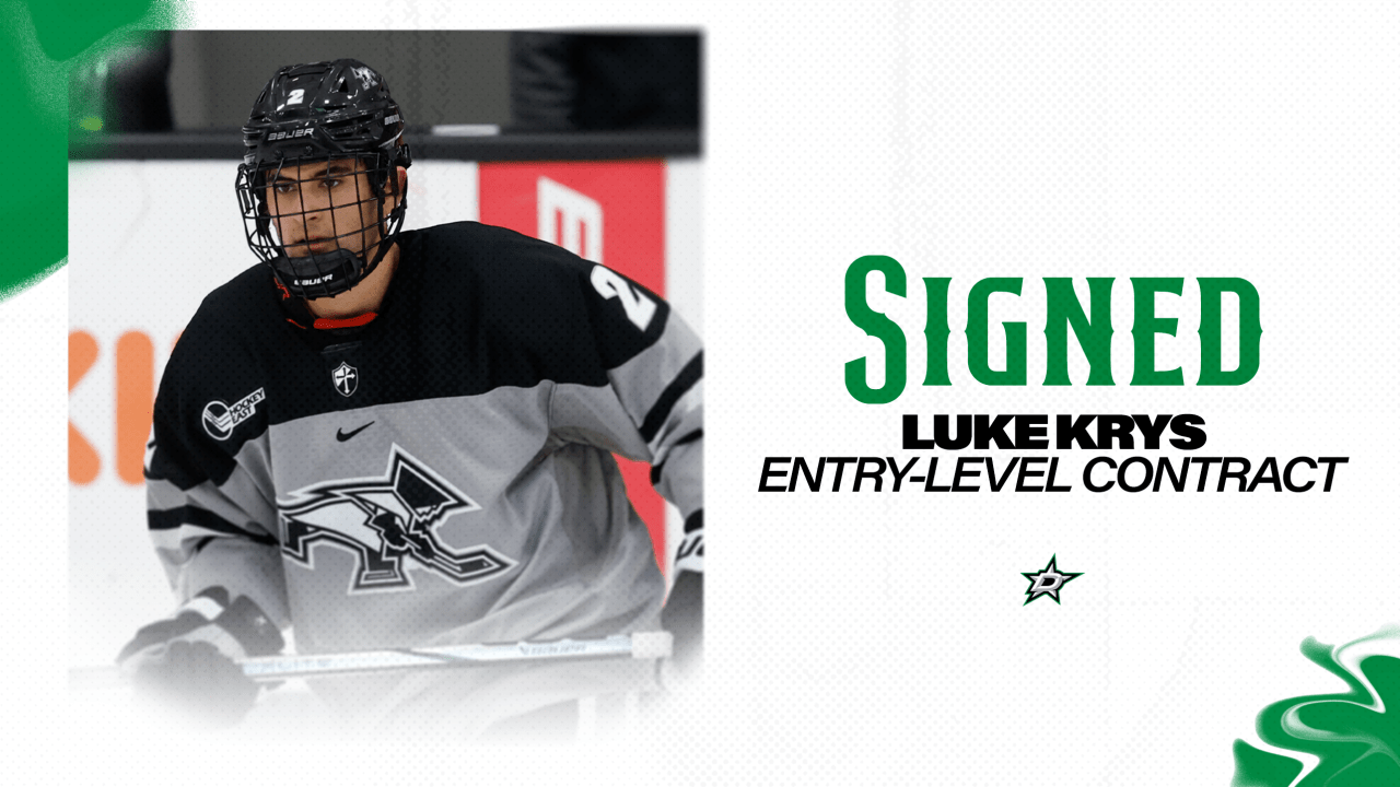 Stars sign Luke Krys to a two-year entry-level contract | Dallas Stars