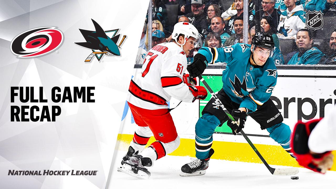 Recap: CAR 2, SJS 5 | NHL.com