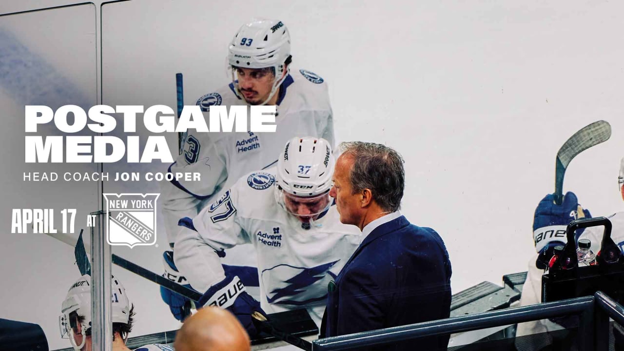 Jon Cooper | Postgame at New York Rangers | Tampa Bay Lightning