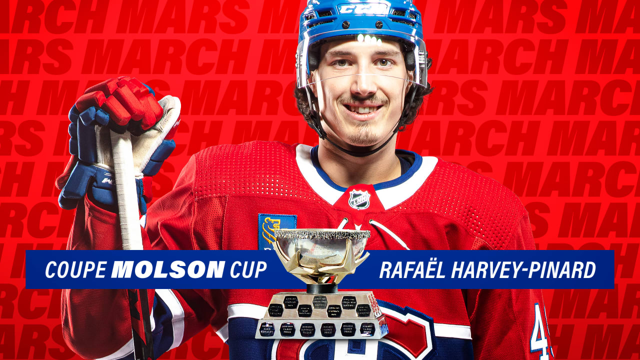 Rafaël Harvey-Pinard remporte la coupe Molson en mars | Canadiens de Montréal