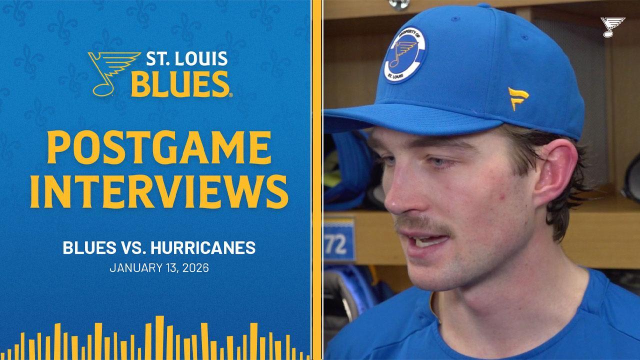 Postgame: Jan. 13 vs. CAR | St. Louis Blues