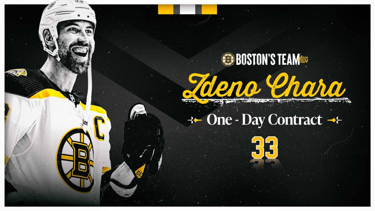Zdeno Chara to Sign One-Day Contract and Retire with the Boston Bruins ...