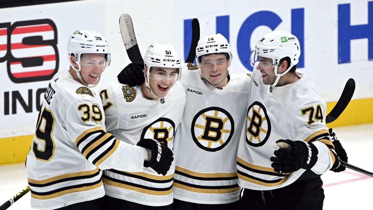 Poitras Scores First Two Goals As B's Stay Undefeated | Boston Bruins