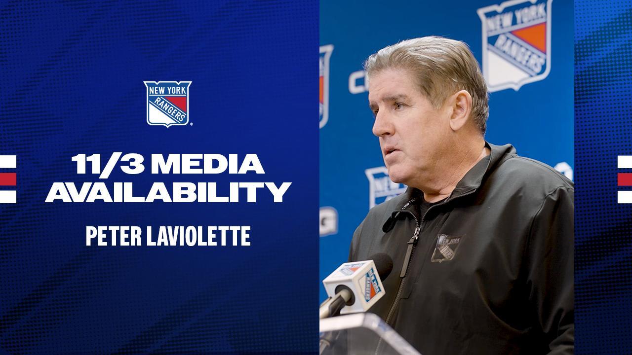 Pregame: Laviolette | New York Rangers