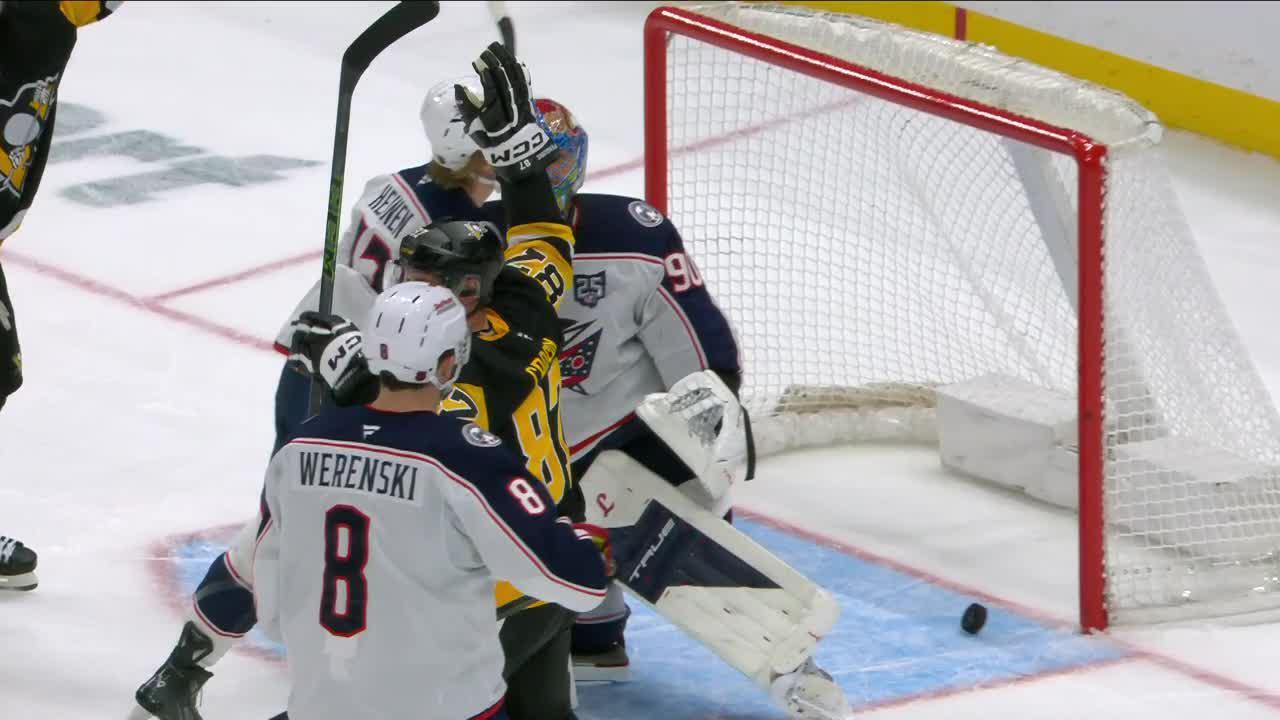 CBJ@PIT: Crosby scores goal against Elvis Merzlikins | Pittsburgh Penguins