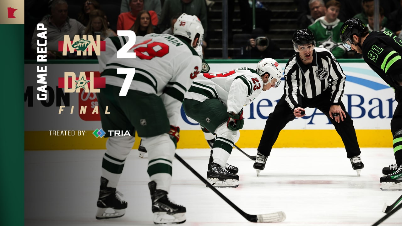 Game Recap: Stars 7, Wild 2 | Minnesota Wild