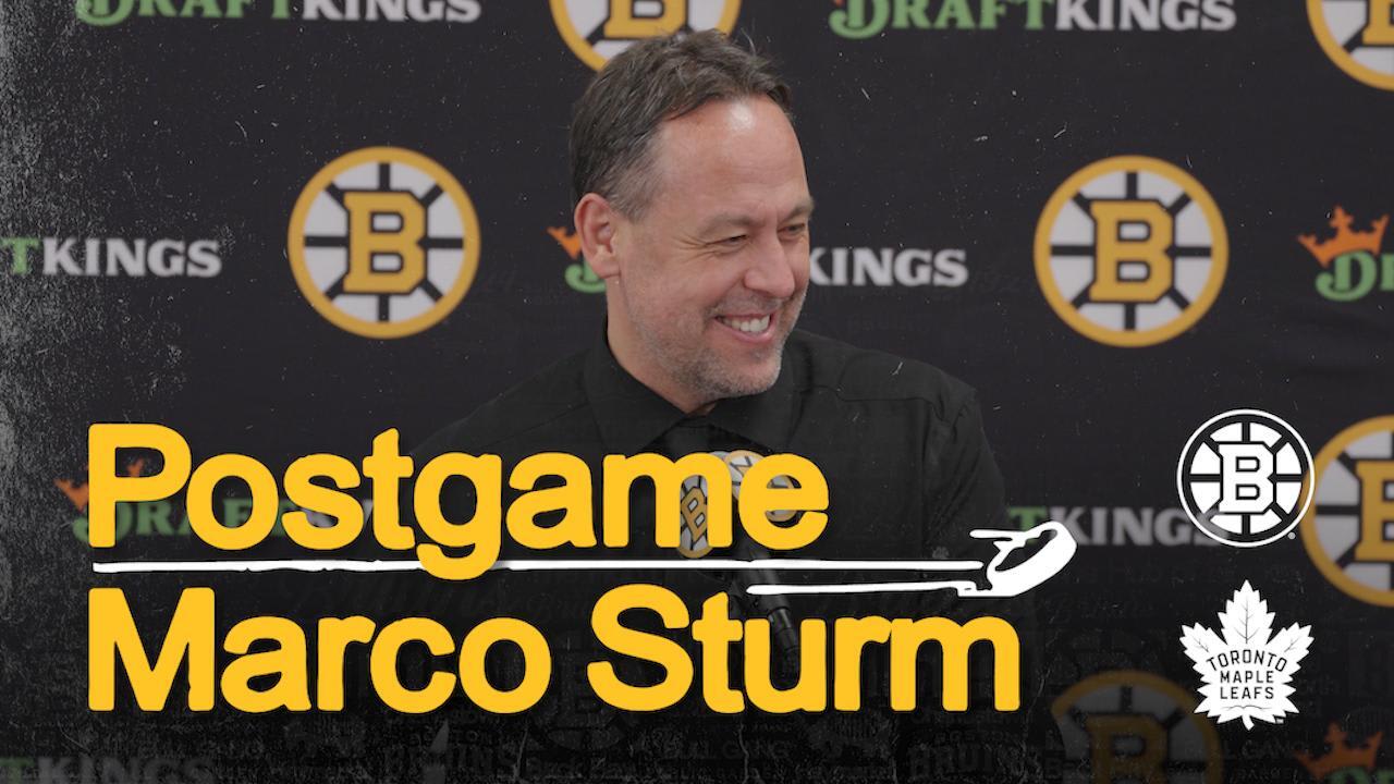 Press Room: Marco Sturm | Boston Bruins